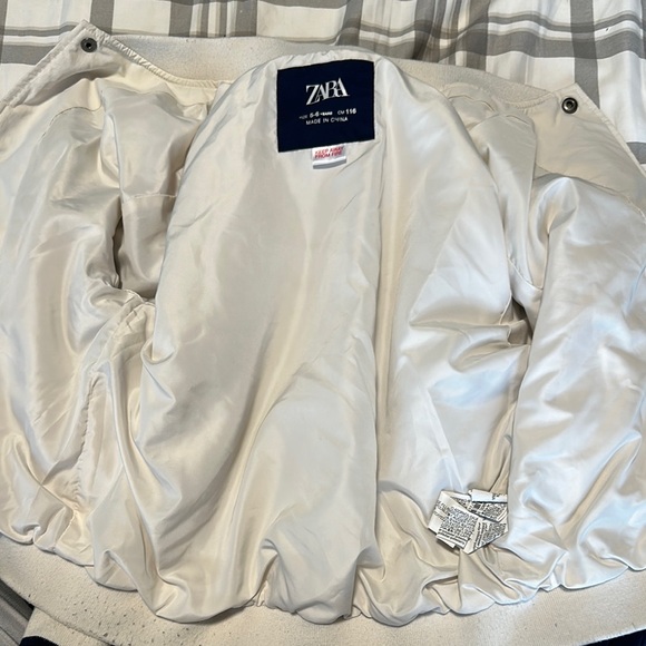 Zara | Jackets & Coats | Zara Cream Jacket | Poshmark
